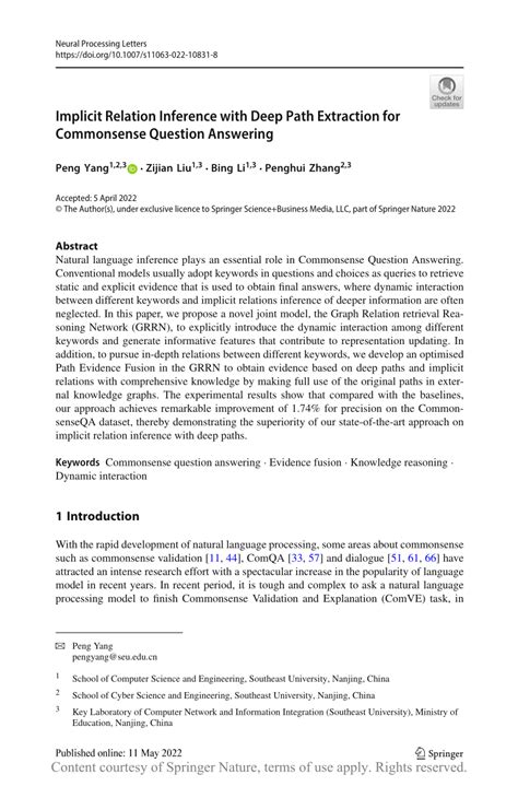 Implicit Relation Inference With Deep Path Extraction For Commonsense Question Answering