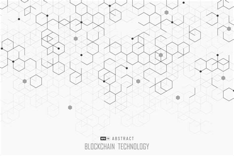Premium Vector Abstract Blockchain Design Of Hexagonal Style Background