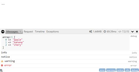 デバッグ出力 Php Debugbar Ground Sunlight