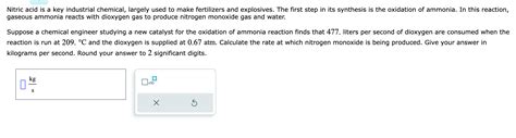 Solved Calculating The Reaction Rate Of One Reactant From Chegg Com