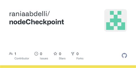 Github Raniaabdelli Nodecheckpoint