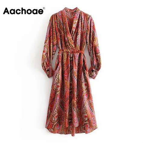 Сексуальное длинное платье с глубоким V образным вырезом и цветочным принтом Женские винтажные