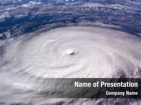 Planet Typhoon Over Earth Satellite Powerpoint Template Planet Typhoon Over Earth Satellite