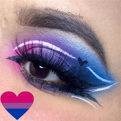 Bisexual Pride Flag Makeup Pride Makeup Bisexual Pride Makeup Eye