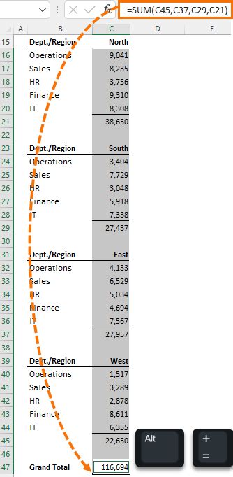 5 Excel Sum Function Tricks • My Online Training Hub