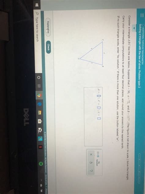 solved additional topics in trigonometry solving a triangle