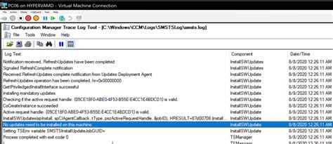install software updates recast software