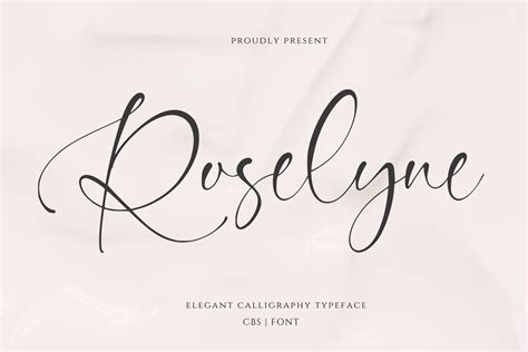 Roselyne Regular Font Xfonts Pro