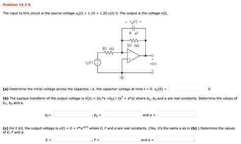 Solved Problem The Input To This Circuit Is The Chegg Com