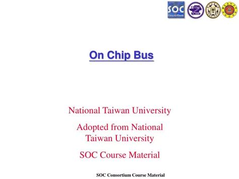 PPT On Chip Bus PowerPoint Presentation Free Download ID 3255836