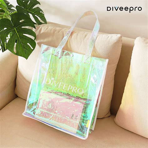 다이비프로 다이비프로 투명 비치백 방수 물놀이 가방 숄더백 위시버킷