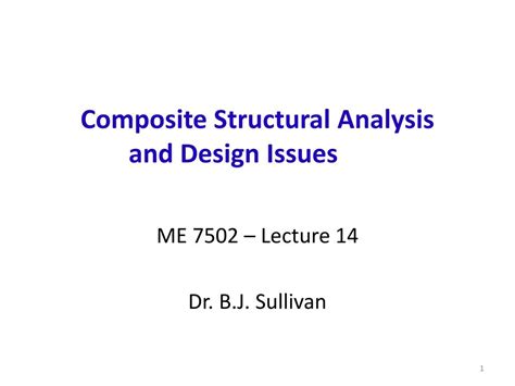 Ppt Composite Structural Analysis And Design Issues Powerpoint Presentation Id2050215