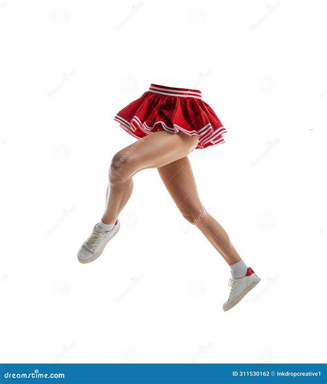 Collage Illustration Element Of A High School Cheerleader Legs