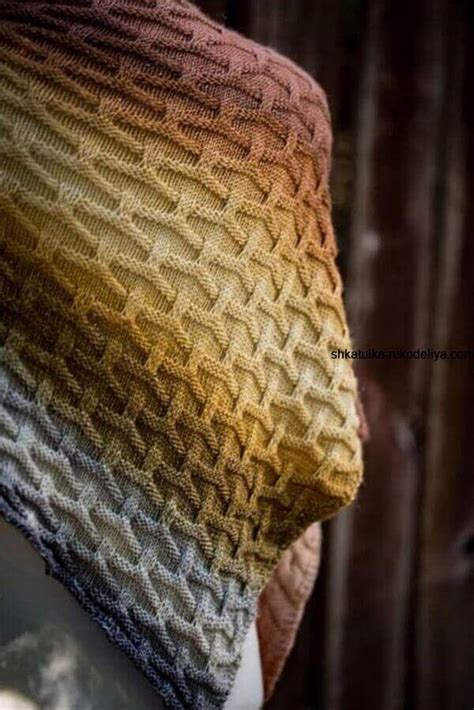 Асиметрична шаль спицями Скринька рукоділля Сайт для рукодільниць