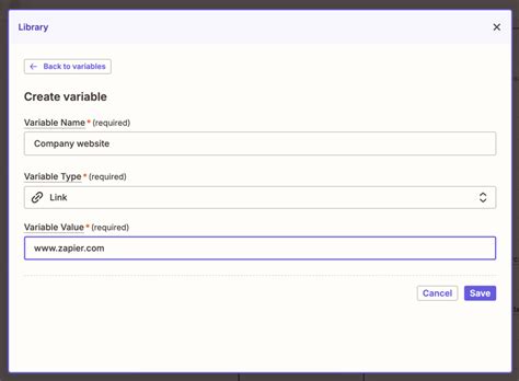 Create Reusable Variables To Use In Zaps Zapier