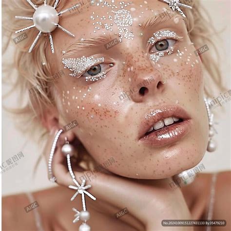 Ai创作图化妆品特效 雀斑美人主图 雀斑美人图片 雀斑维纳斯 绚丽美体美颜彩妆美妆 3d效果女孩 彩妆人物欣赏 创意广告美容 立体数字化妆 俄罗斯封面时尚创意 化妆品效果 创意美容广告 质感