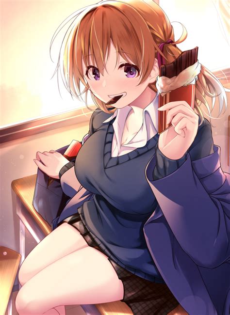 Safebooru 1girl Akisaka Yamoka Bag Black Skirt Blue Jacket Blue Vest