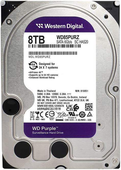 Жесткий диск HDD 8 TB Western Digital (WD85PURZ) - 00000178969 купить ...