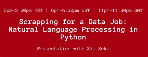 scrapping for a data job with sia seko blackindata