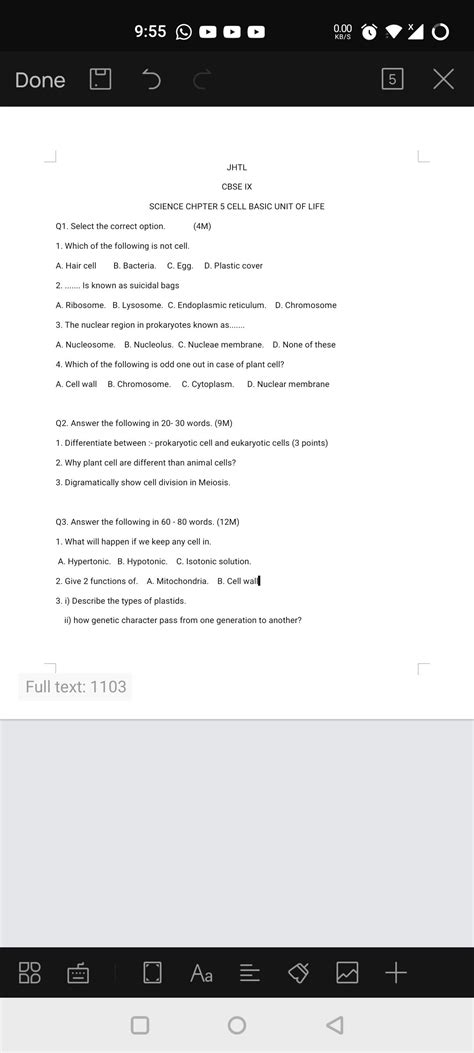 Chapter 5 Science Science Assignment Teachmint