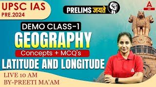 UPSC CSE 2024 25 UPSC Geography Latitude And Longitud Doovi
