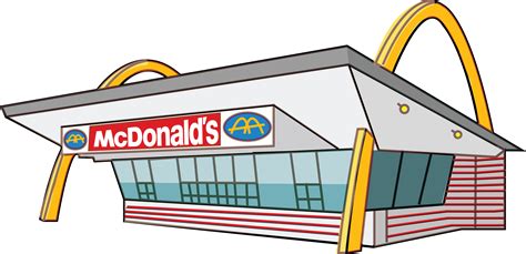 Mcdonalds Restaurant Clipart Black And White