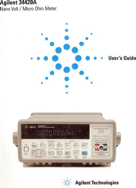 Agilent 34420A User S Guide