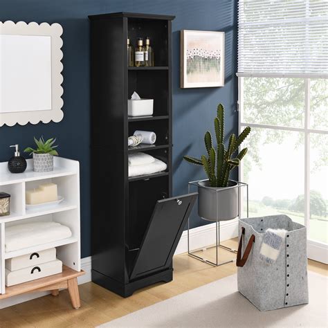 64 Tall Bathroom Storage Cabinet For Small Space Floor Standing