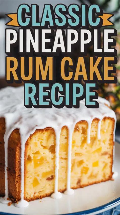 Pineapple Rum Cake Recipe Food Blasts
