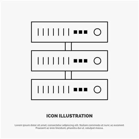 Computing Data Storage Network Vector Line Icon 17974417 Vector Art At Vecteezy