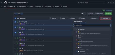 Github Issue Types Public Preview Devops Visions Community
