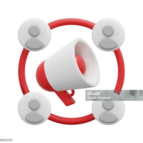 3d 아웃 바운드 마케팅 아이콘 벡터입니다 흰색 배경에 격리 3d 온라인 마케팅 및 소셜 미디어 개념 만화 최소한의 스타일