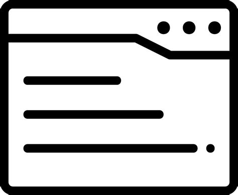 Browser Line Icon Vector Art At Vecteezy