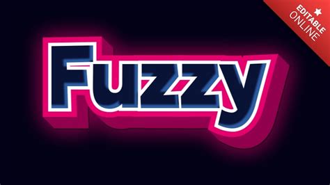 Fuzzy Pink Night Love 3d Text Effect Generator