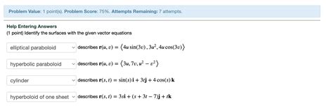 Solved Problem Value 1 Point S Problem Score 75 Chegg Com