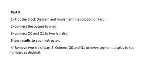 Solved Part II Plot The Block Diagram And Implement The Chegg