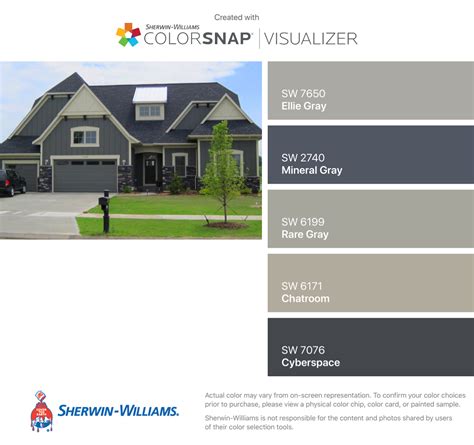 Modern Gray Exterior House Color Scheme
