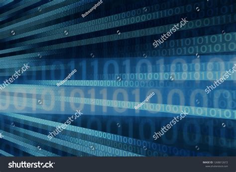 Abstract Computer Binary Numbers Data On 스톡 일러스트 1268812672 Shutterstock