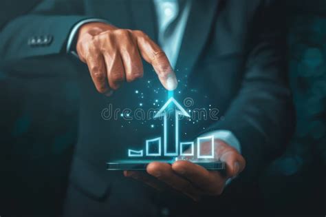 Business Professional Analyzing Financial Data On A Futuristic Digital