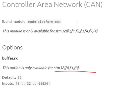 Incorrect Module Option Availability Generated For Can Buffers In