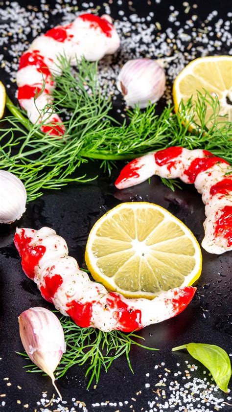 Креветки с укропом