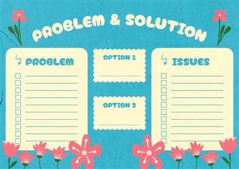 Problem And Solution Poster Design Template — Customize It In Kittl