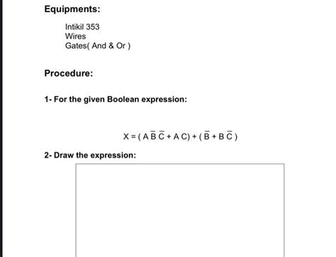 Solved For The Given Boolean Expression Chegg