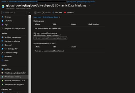 github vivekmandya dynamic data masking azure dynamic data masking on the dedicated sql pool