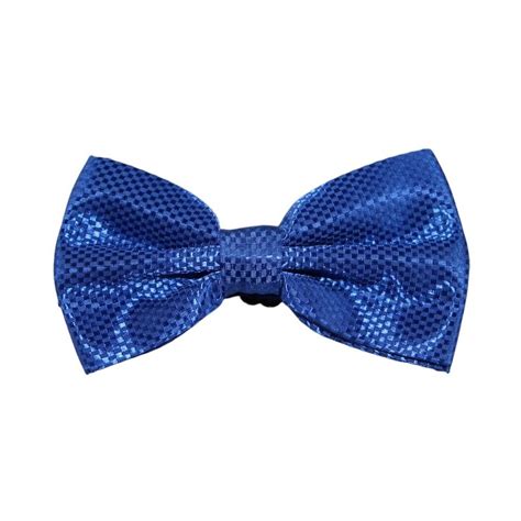 Mens Navy Disco Shine Checkered Patterned Bow Tie Navy Big W