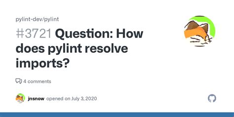 Question How Does Pylint Resolve Imports Issue Pylint Dev Pylint GitHub