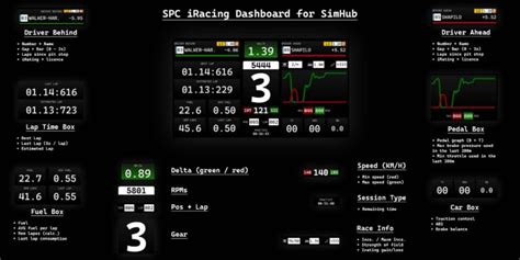 Spc Iracing Dashboard Design For Simhub Simracing Pc