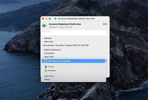 How To Set Excel As The Default Spreadsheet App On Mac