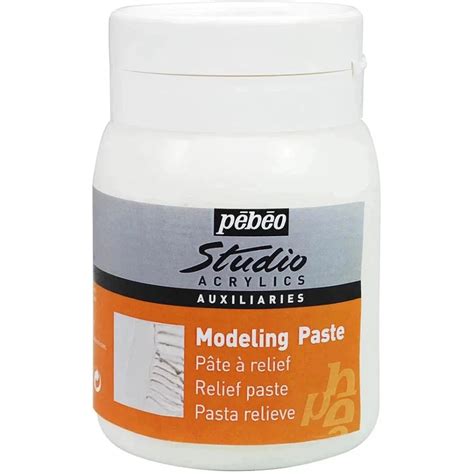 Pebeo Studio Acrylic Modeling Paste 500ml School Supplies Pebeo