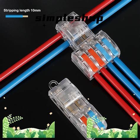 Simple Quick Terminal Block T Type Mini Wire Connector Quick Electric Cable Splice